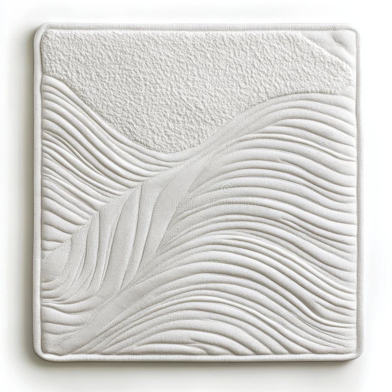 Embossed Wave Pattern Beige Textile Square Stock Illustration ...