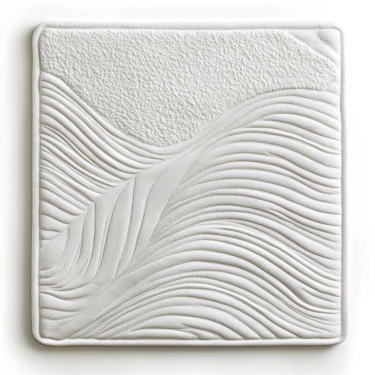 Embossed Wave Pattern Beige Textile Square Stock Illustration ...