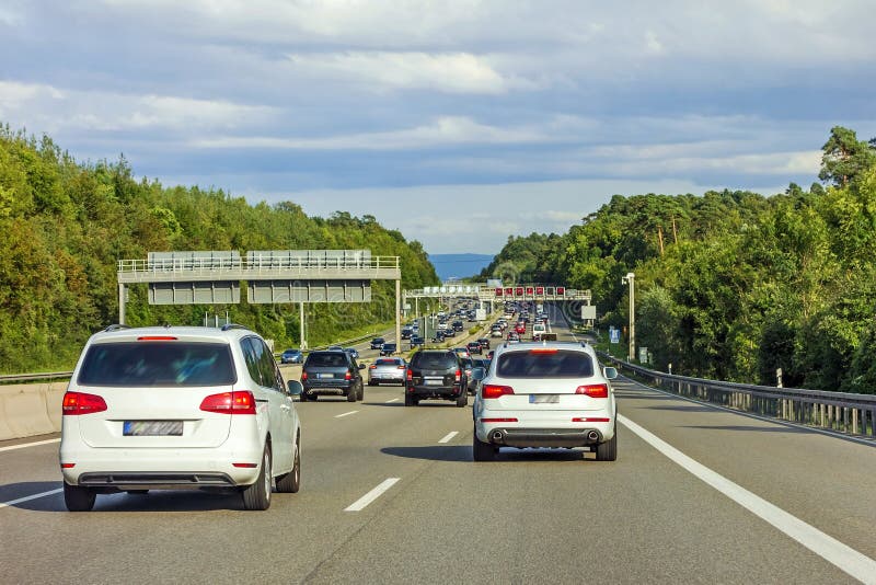Embouteillage, Autoroute, Allemagne Image stock - Image du autoroute ...