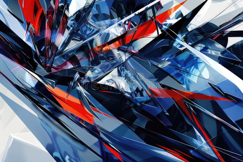 Embrace Abstract Art with Bold Colors and Sharp Lines for a Visually ...