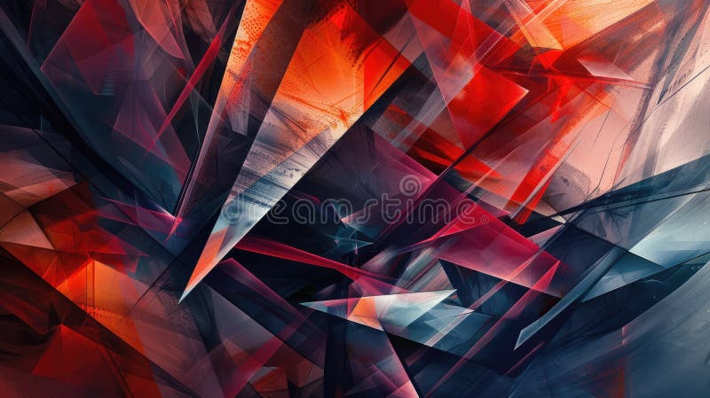 Embrace Abstract Art with Bold Colors and Sharp Lines for a Visually ...
