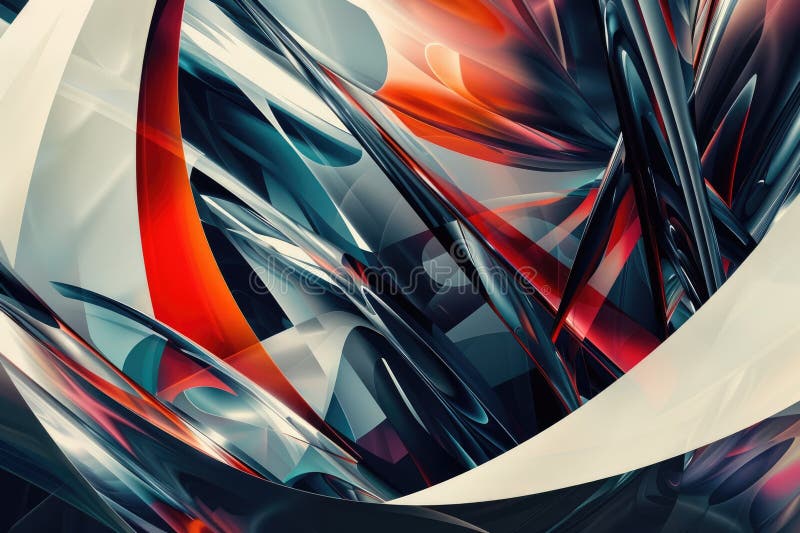 Embrace Abstract Art with Bold Colors and Sharp Lines for a Visually ...