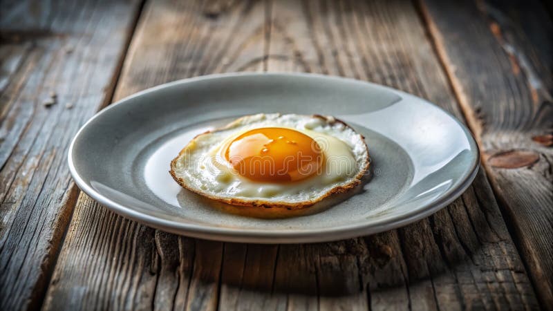 A Simple Elegant Breakfast Single Egg on a Rustic Plate a Perfect Start ...