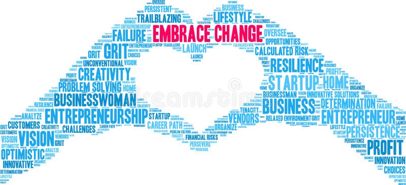 Embrace change stock illustration. Illustration of change - 36356426