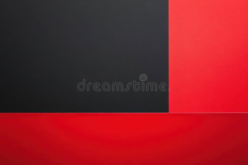 Embrace Contrast, Red Meets Black in Simple Elegance and Modern Design ...