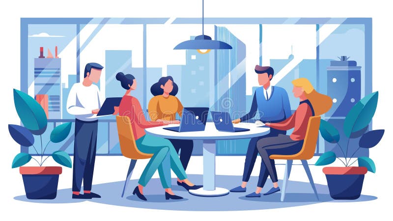 Embrace Dynamic Collaboration! this Captivating Scene Features Blurred ...