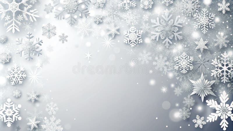 A Serene Gray Winter Wonderland Background: Elegant, Festive, and ...