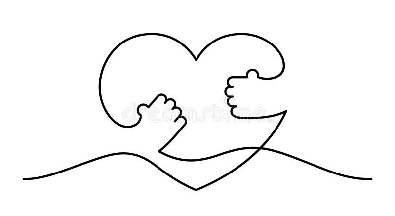 Self Embrace Stock Illustrations – 2,022 Self Embrace Stock ...