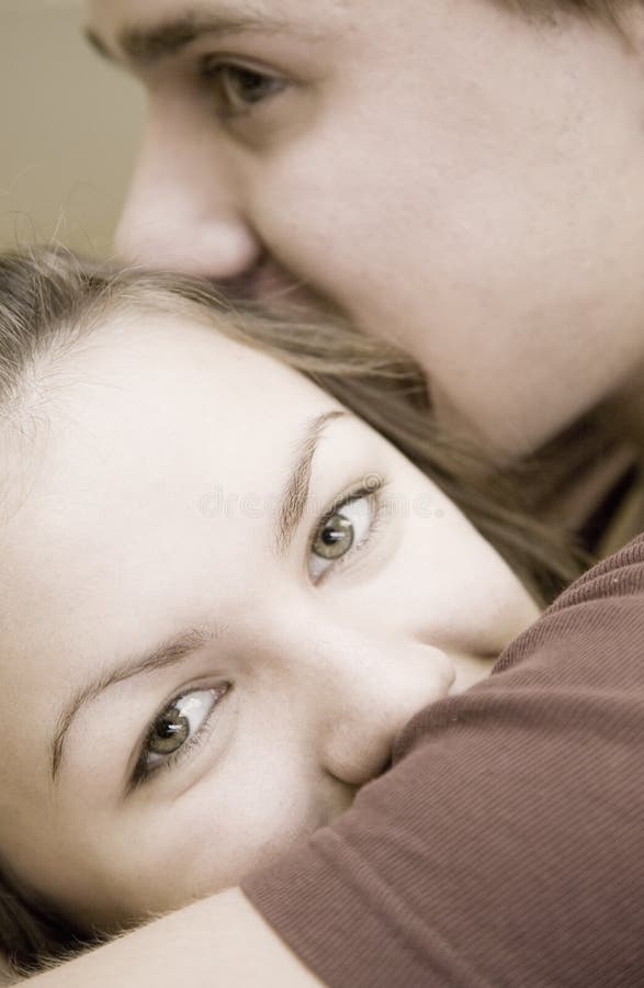 Embrace and kiss stock image. Image of lifestyles, handhold - 3790433