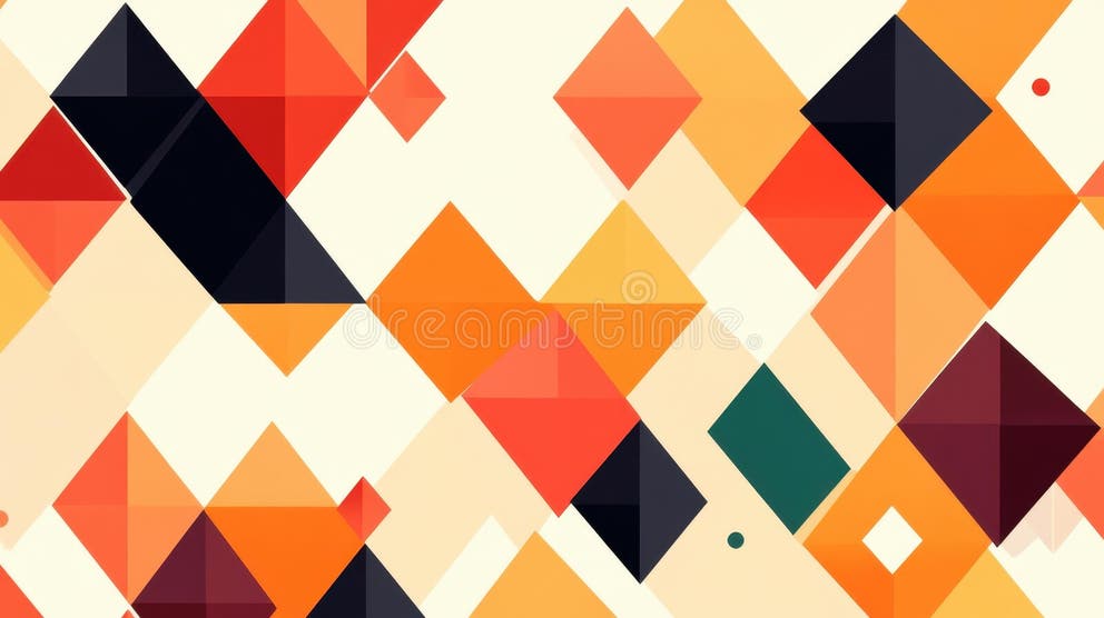 Embrace Modern Design with this Stylish Orange Halftone Triangle ...