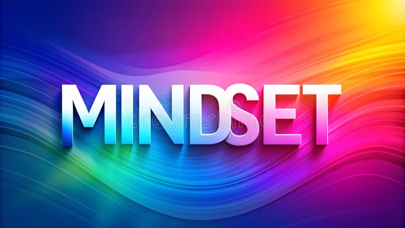 Embrace a Positive Mindset with Bold, Colorful Typography Generative AI ...