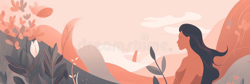 Embrace the Present: Mindfulness and Slow Living Banner, Generative AI ...