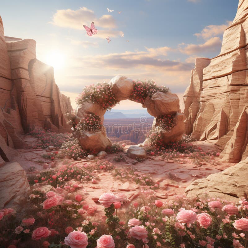 A_surreal_canyon_where_roses_bloom_alo_eab985d0-cc93-411d-8846 ...