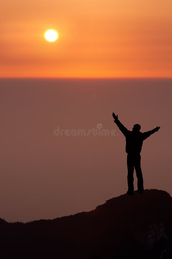 Embrace the sun stock image. Image of cloud, horizon - 17148199