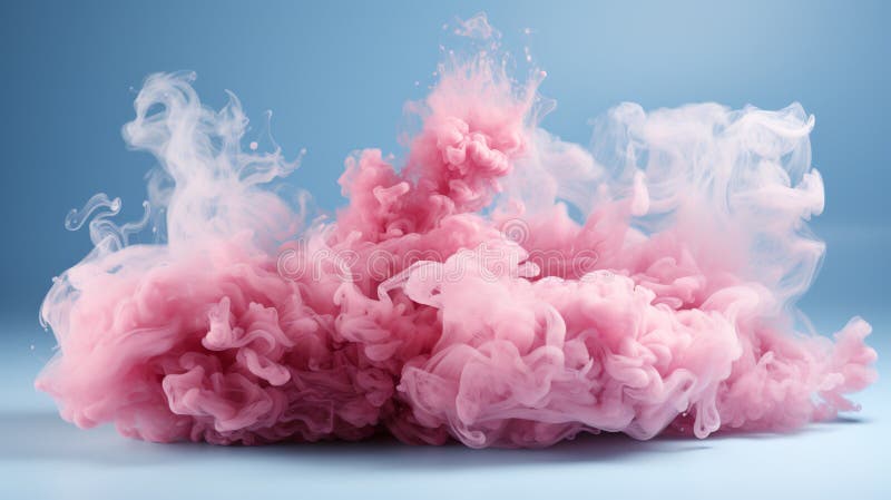 Surreal Elegance: Rococo Pastel and Pink Clouds Stock Image - Image of ...