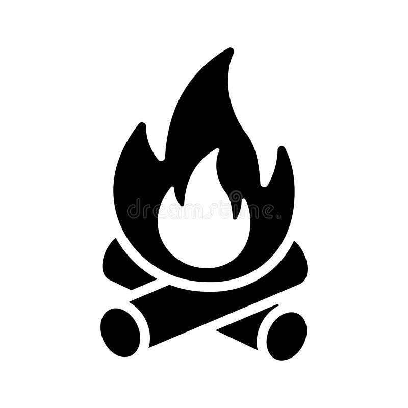 Embrace the Warmth of Our Wood Fire Vector Icon! Perfect for Cozy ...
