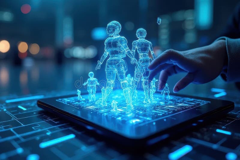 Embracing Advanced Tech: Future-Focused AI Creations Revealed Stock ...