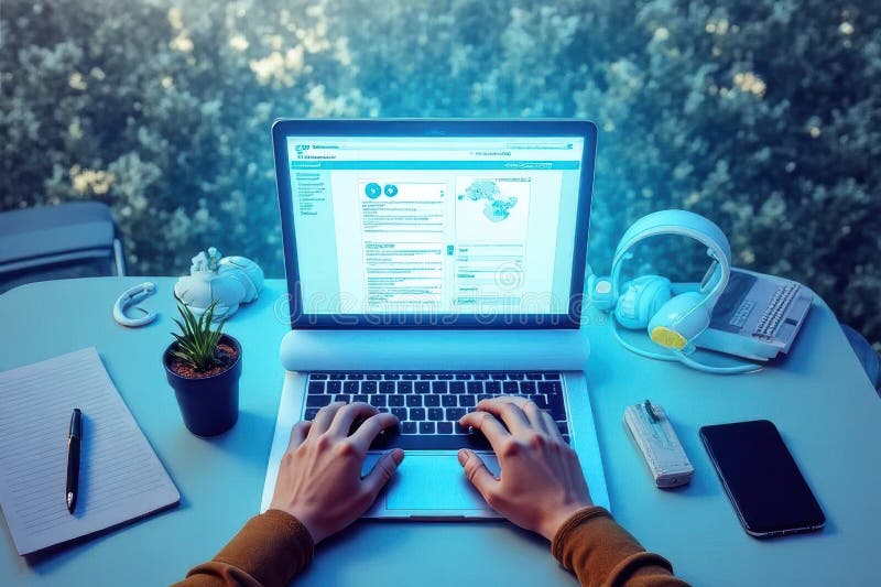 Embracing Advanced Tools for Efficient Workplaces Today Stock ...