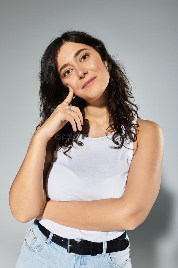 Embracing Beauty and Confidence in a Stock Image - Image of beautiful ...