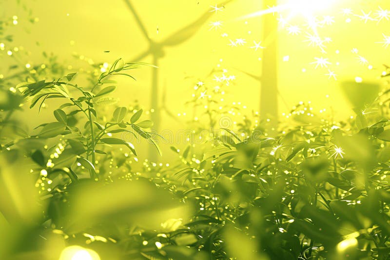 Embracing Clean Energy and Net Zero Concept. Generative AI Stock ...