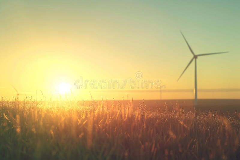 Embracing Clean Energy and Net Zero Concept. Generative AI Stock ...