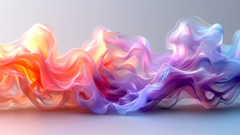 Embracing Colors and Fluidity in a Surreal Tactile Experience Stock ...