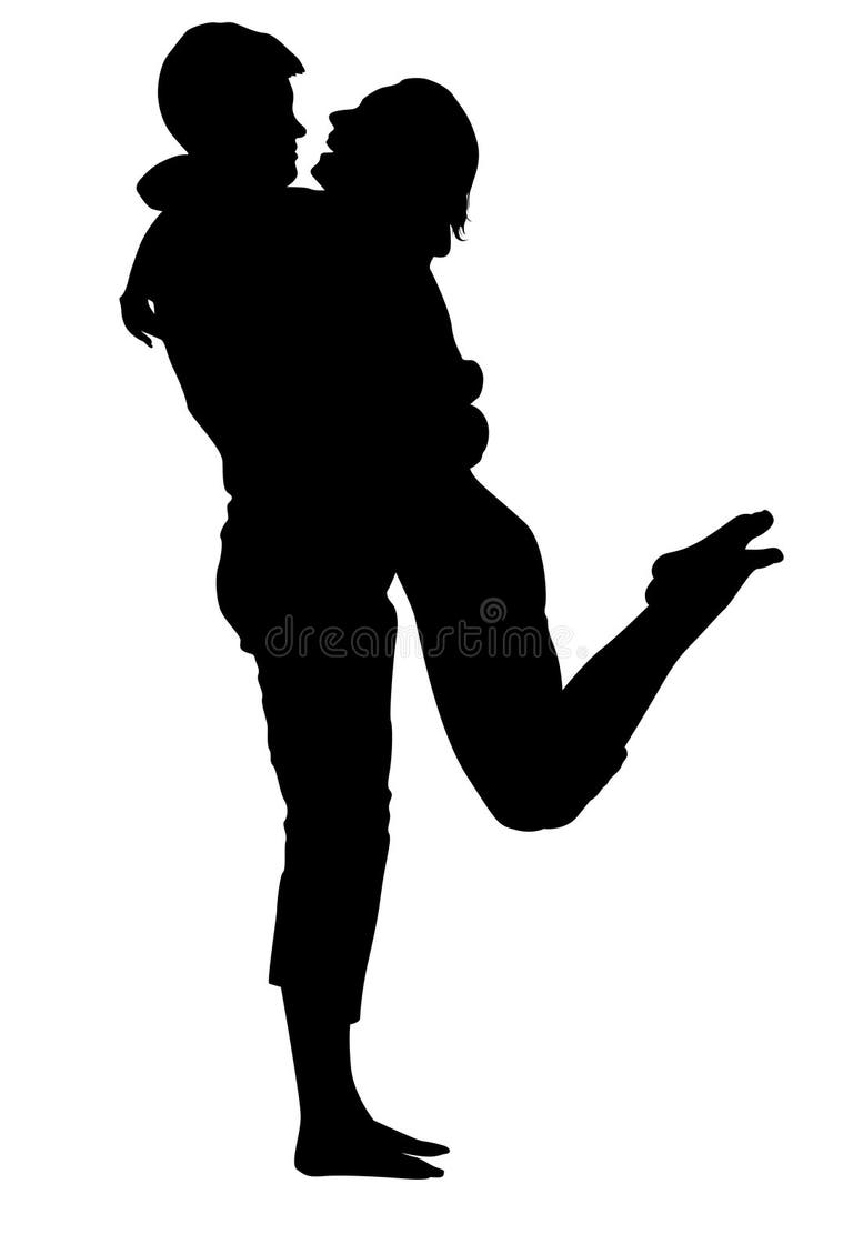 Embracing Silhouette Stock Illustrations – 2,085 Embracing Silhouette ...