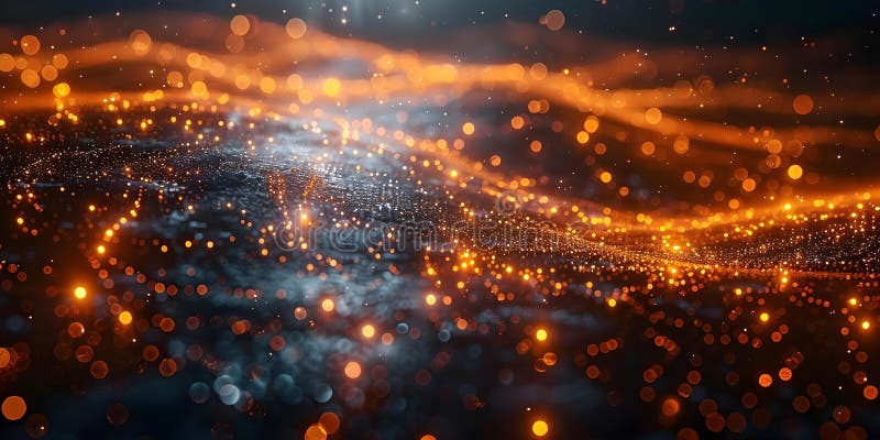 Embracing Digital Connectivity: Man Using Computer with Futuristic ...