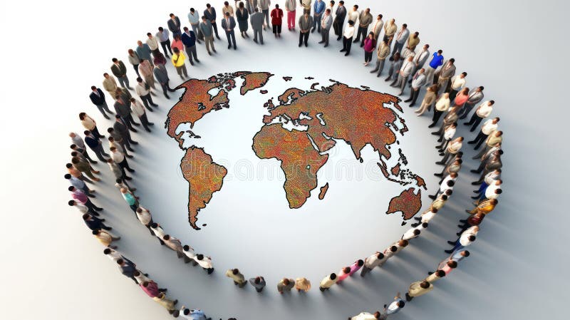 Embracing Diversity: Uniting People in a Globalized World Stock ...