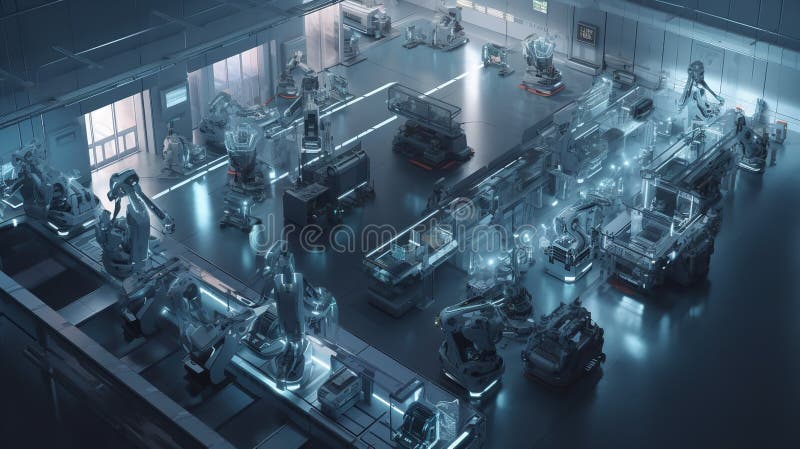 Embracing the Era of Robotic Automation Stock Illustration ...