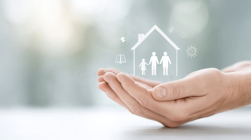 Embracing Family Values Home Unity Iconography Minimalist Peaceful ...