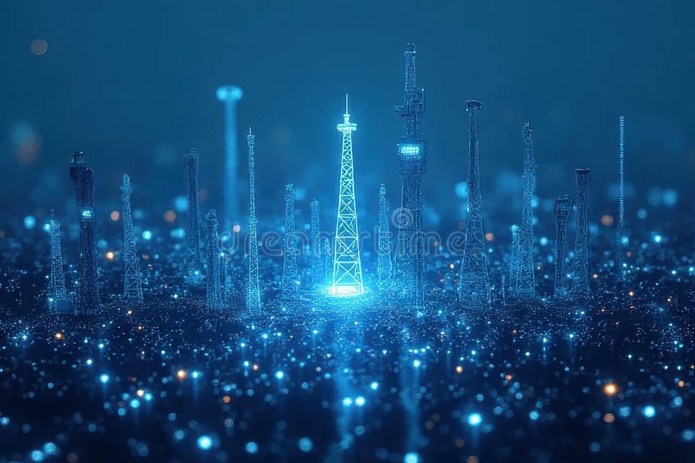 Embracing 5G Technology for a Connected Future Stock Illustration ...