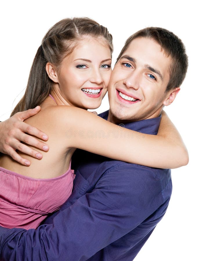 Beautiful embracing lovers stock image. Image of handsome - 12136389