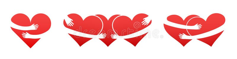 Embracing the Heart. Hands Hold and Hug the Heart. Love Yourself Love ...