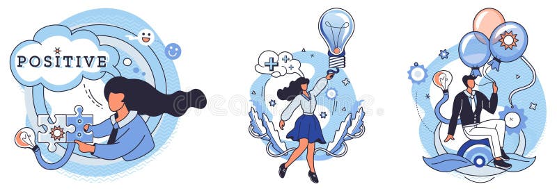 Embracing Positive Thinking for Innovation and Problem Solving Stock ...