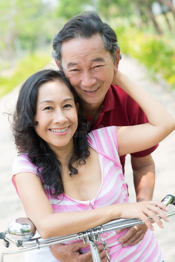 Embracing seniors stock photo. Image of lifestyle, looking - 30701776