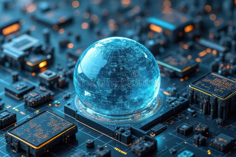 Innovation and Future Tech stock illustration. Illustration of subjects ...