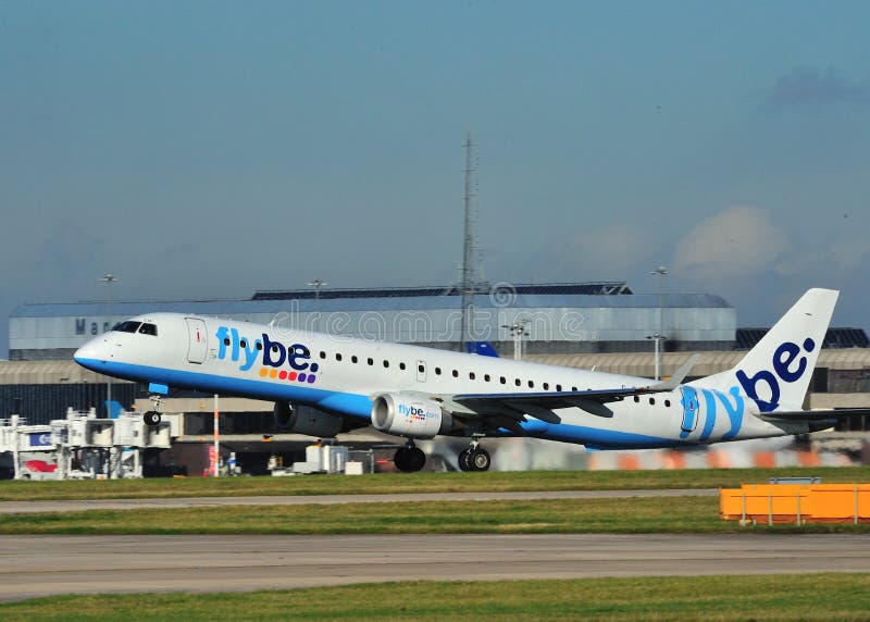 Embraer 195 Flybe editorial photography. Image of airline - 17384522