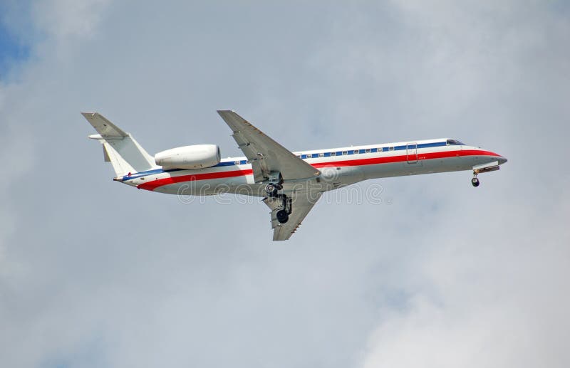 Embraer ERJ-145 Regional Jet Stock Photo - Image of plane, jetliner ...