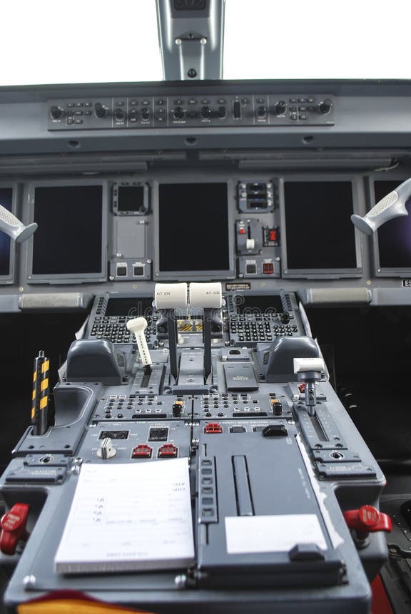 Embraer flight deck stock image. Image of isolated, airbus - 54535369