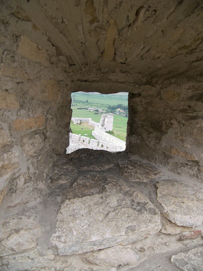 Embrasure in the Wall of Fortress Stock Photo - Image of disruption ...