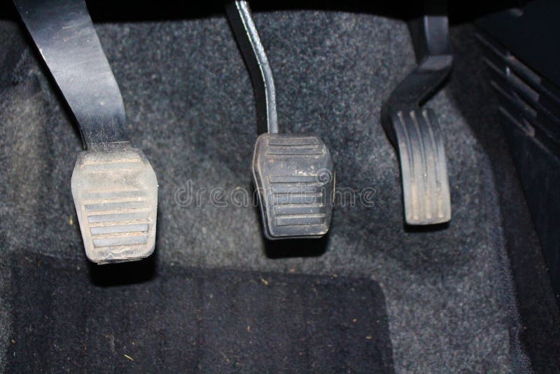 Embreagem E Acelerador Do Pedal Do Carro Embreagem, Freio, Acelerador ...