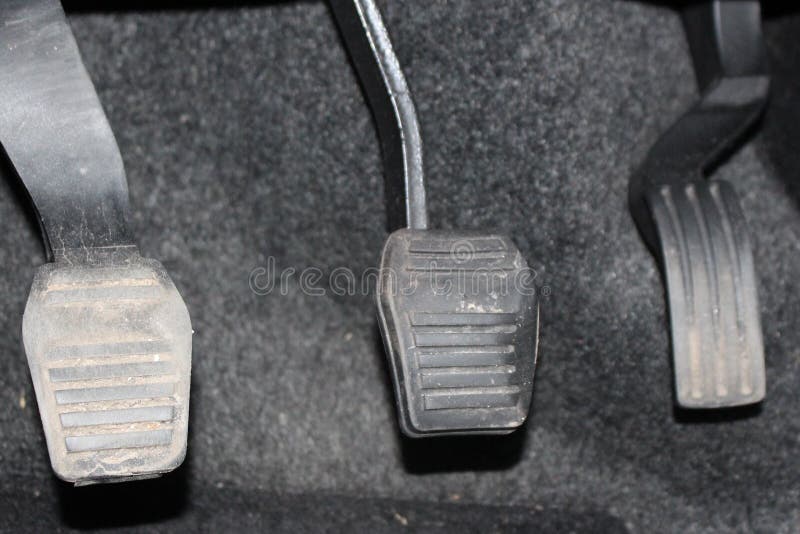 Embreagem E Acelerador Do Pedal Do Carro Embreagem, Freio, Acelerador ...