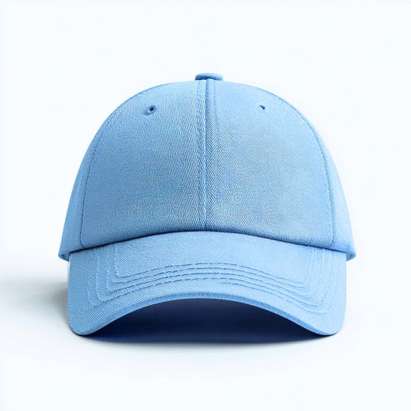 Embroidered Baseball Cap Light Blue Textured Design Stock Illustration ...