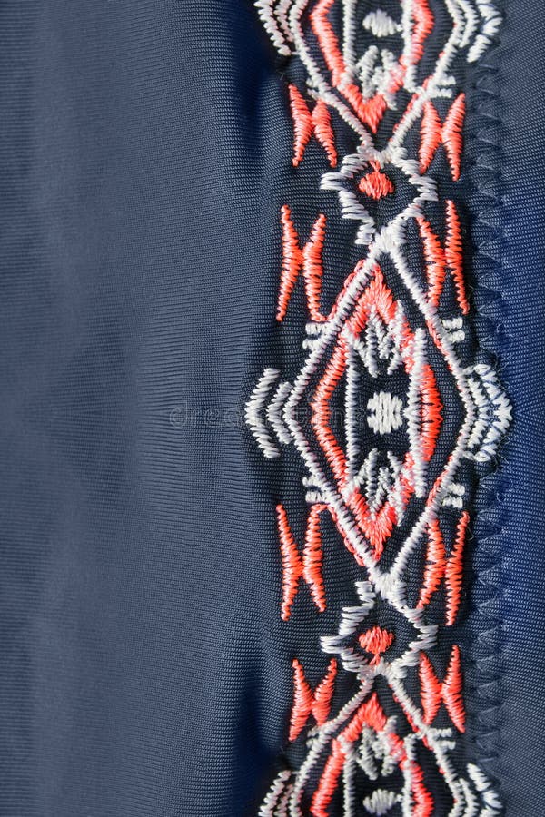 Embroidered Cloth Background Stock Image - Image of background, white ...