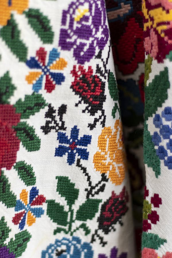 Embroidered Clothes in Traditional Ukrainian Style. Stock Image - Image ...