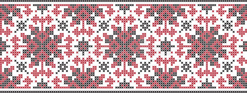 Embroidered Cross-stitch Ornament National Pattern Ukrainian Slavic ...