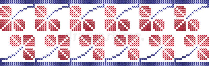 Embroidered Cross-stitch Ornament National Pattern Ukrainian Slavic ...