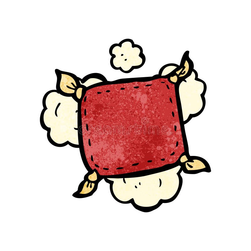 Stitched cushion cartoon stock vector. Illustration of artwork - 38059917