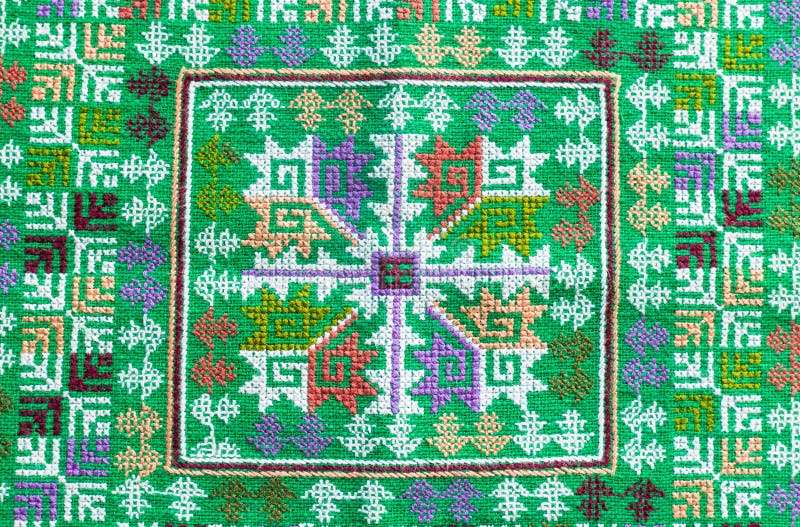 Embroidered fabric texture stock photo. Image of handcrafted - 48960934